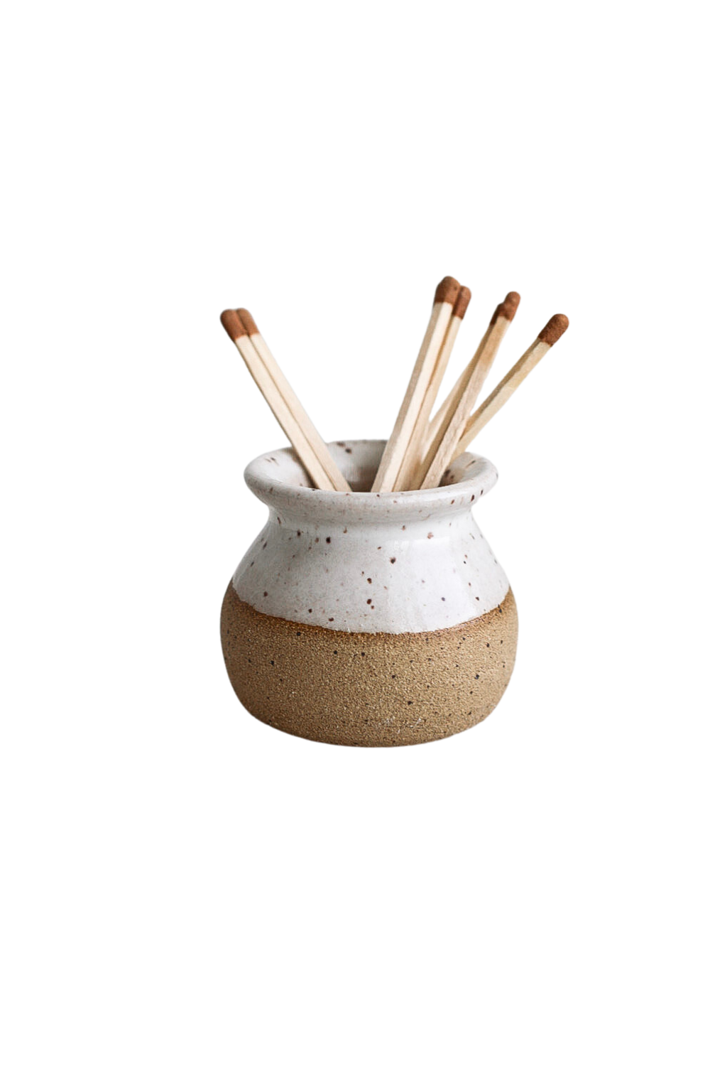 Match Striker - Handmade Two Toned Strike Mini Pottery White